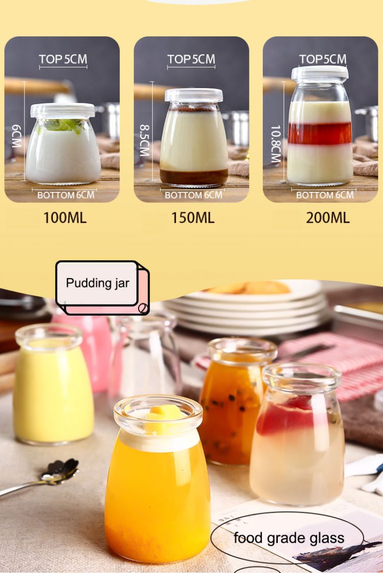 Glass pudding jar, pudding jar, glass jar | Cake box supplier, box ...