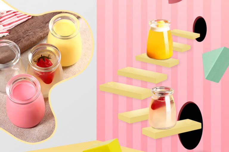 Glass pudding jar, pudding jar, glass jar | Cake box supplier, box ...