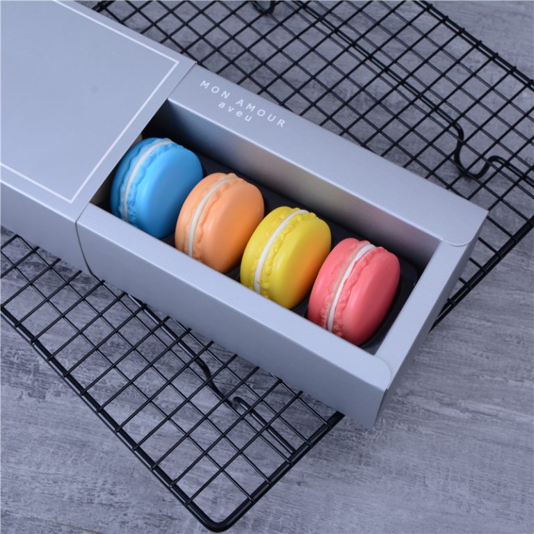 macaron gift box, macaron hard box, high end macaron box | Cake box ...