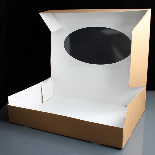 Cake box with window,cake box with 6 points glued, foldable cake box ...