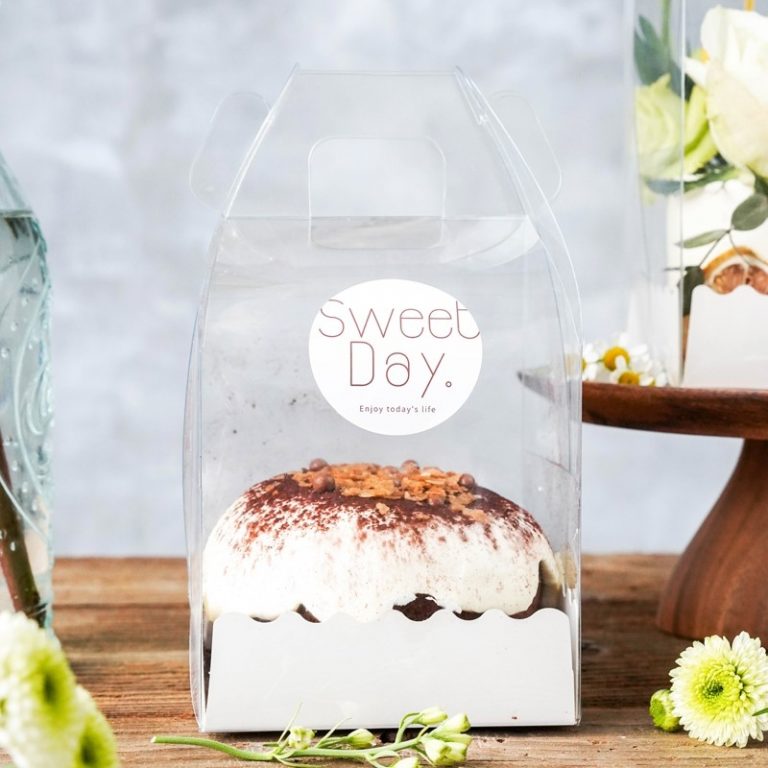 Crystal Clear Value Boxes, clear cake box with handle | Cake box ...
