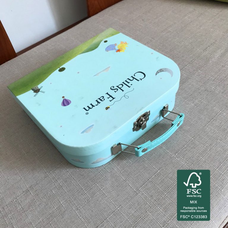 Gift box with handle, rigid box with handle, case wtih handle, paper ...