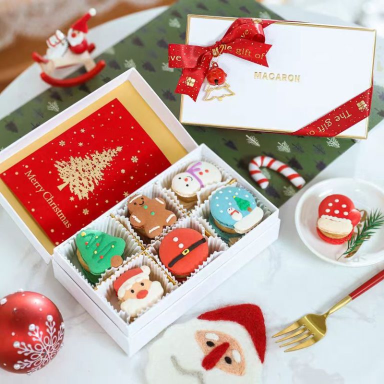 macaron gift box, macaron hard box, high end macaron box | Cake box ...