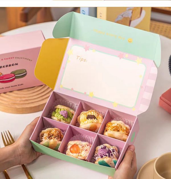 macaron gift box, macaron hard box, high end macaron box | Cake box ...